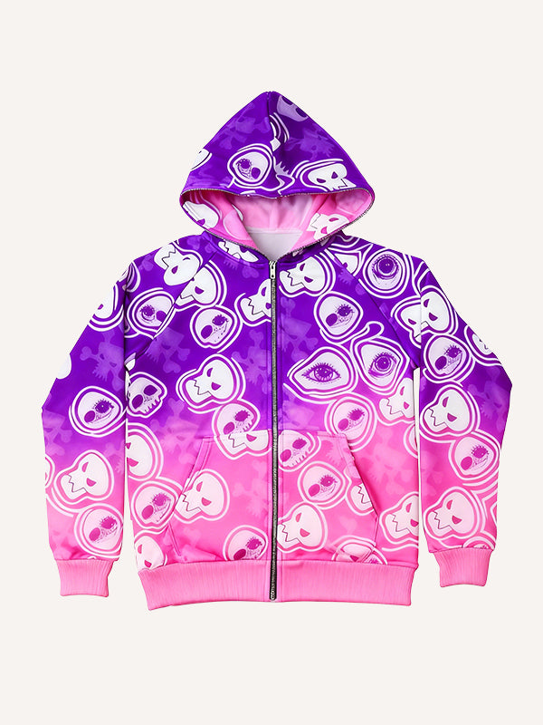 Gradient Evil Eye All-over Print High-End Hoodie – snullo.co