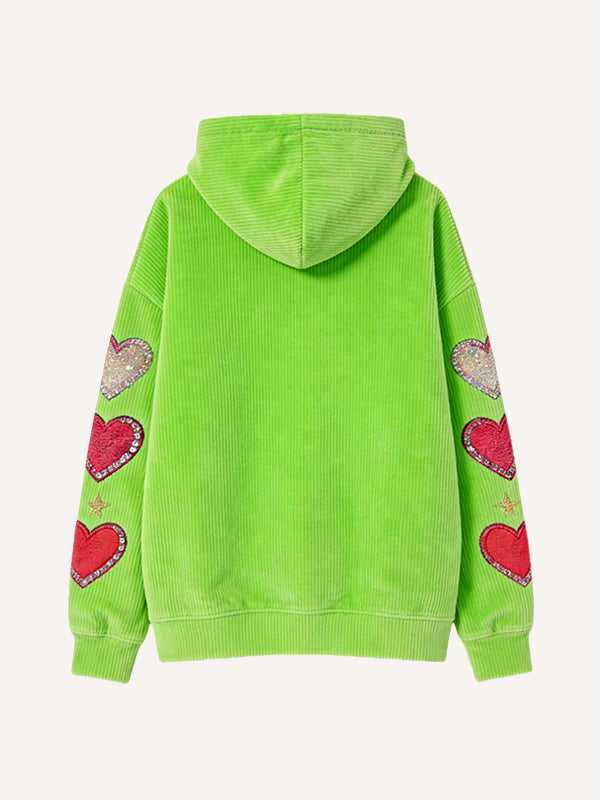 Love in the Eyes of a Black Cat Hooded Sweatshirt – snullo.co